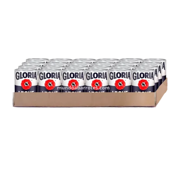 LECHE EVAPORADA ENTERA GLORIA AZUL LATA 24 UND X 395 GR – Armezan Peru