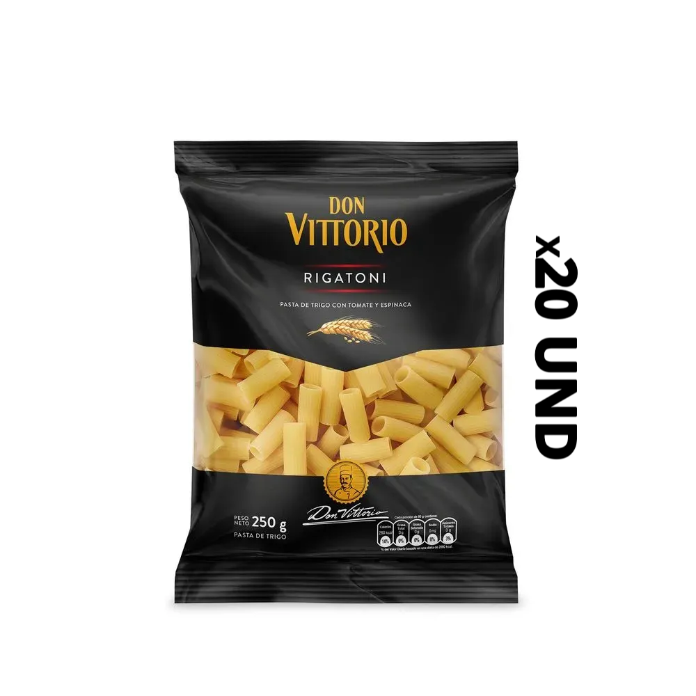 FIDEO REGATONI DON VICTORIO 20 X 235 GR. – Armezan Peru